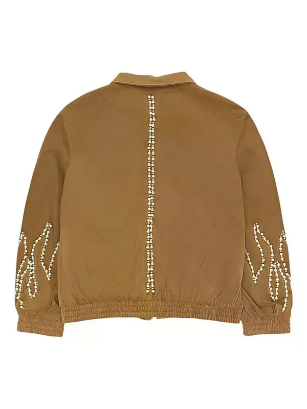 BIRTH OF ROYAL CHILD Flame Pearl Velvet Track Jacket