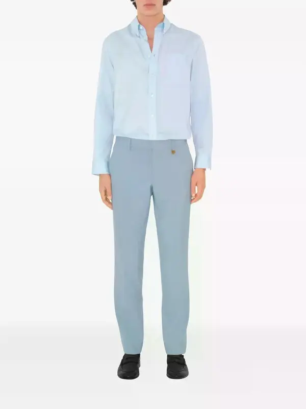 Burberry Tailored Wool Trousers - Blue