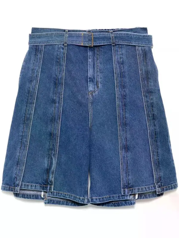 SONGZIO Belted Denim Shorts
