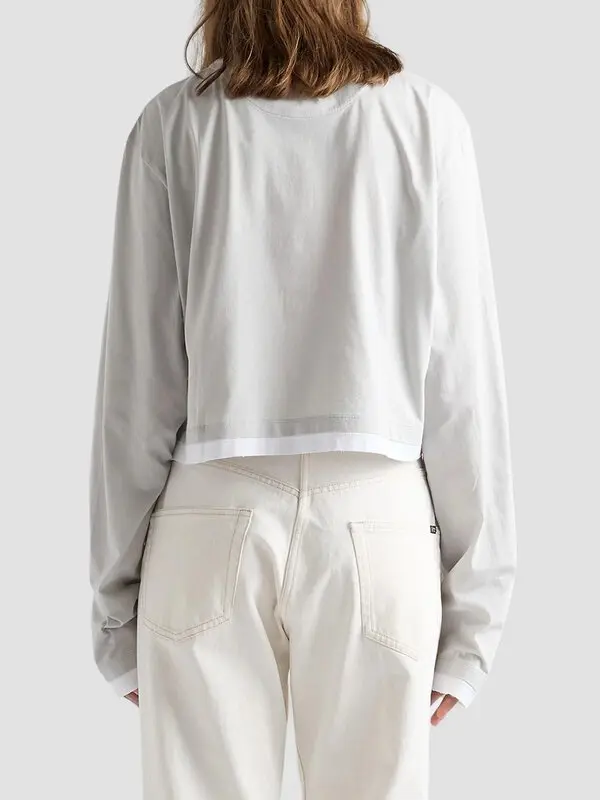 Prada Long-sleeved Jersey T-shirt