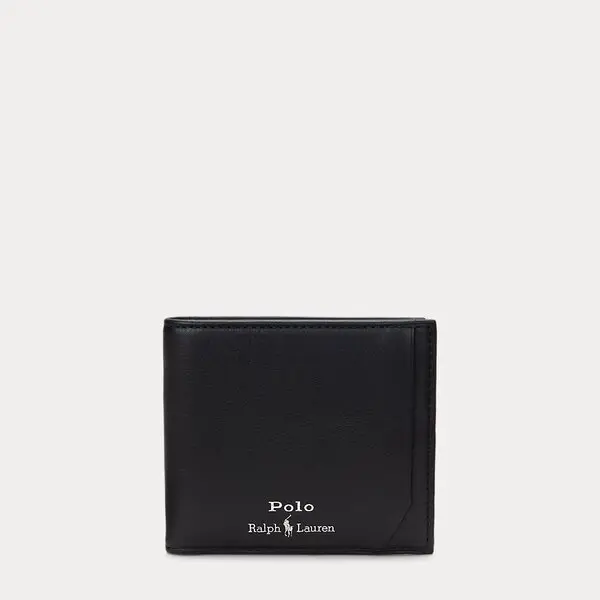 Ralph Lauren Smooth Leather Billfold Wallet - Black
