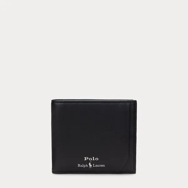 Ralph Lauren Smooth Leather Billfold Wallet - Black
