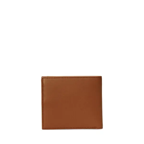Ralph Lauren Smooth Leather Billfold Wallet - Saddle