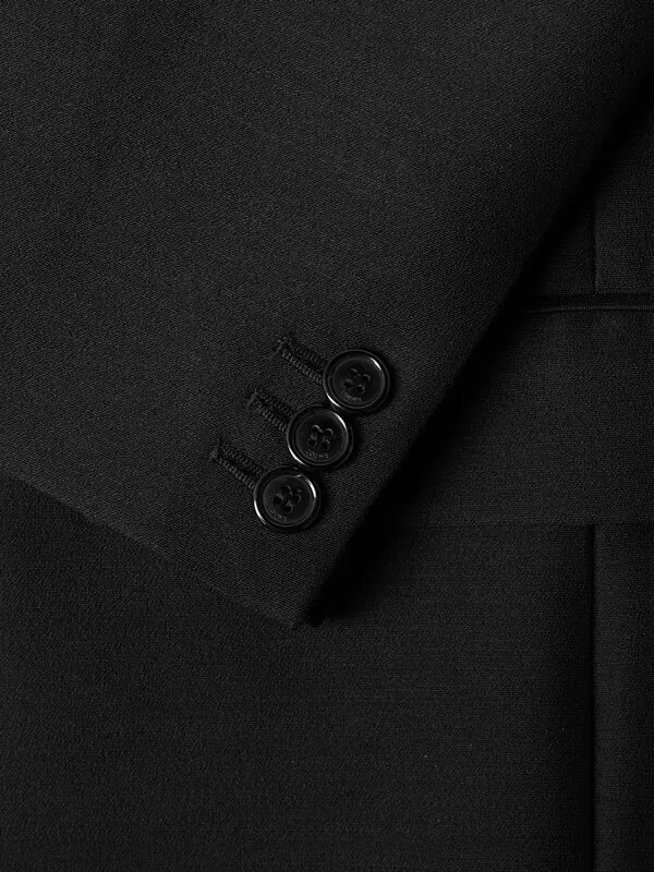 Loewe Grain De Poudre Wool And Silk-blend Blazer