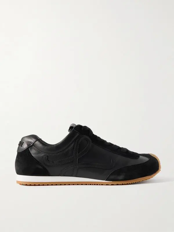 Loewe Ballet Runner 2.0 Leather Sneakers - Black