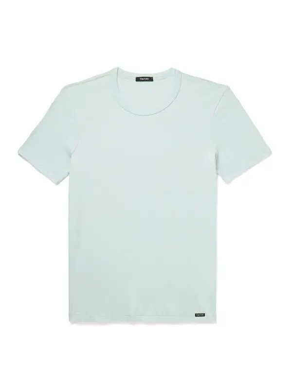 TOM FORD Slim-fit Stretch-cotton Jersey T-shirt - Green