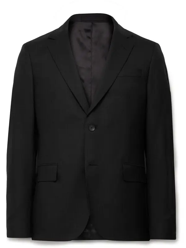 Mr P. Slim-fit Wool Suit Jacket - Black