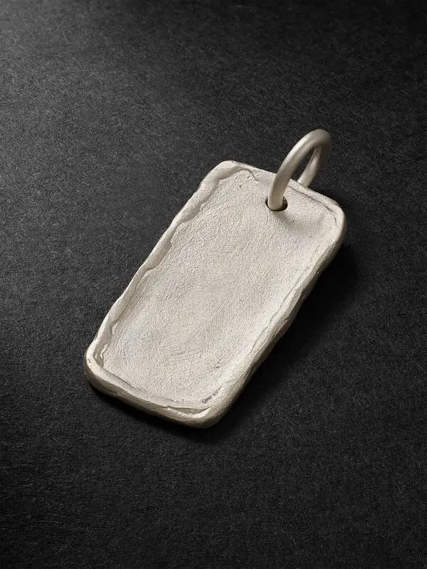 Jacquie Aiche Textured Sterling Pendant - Silver