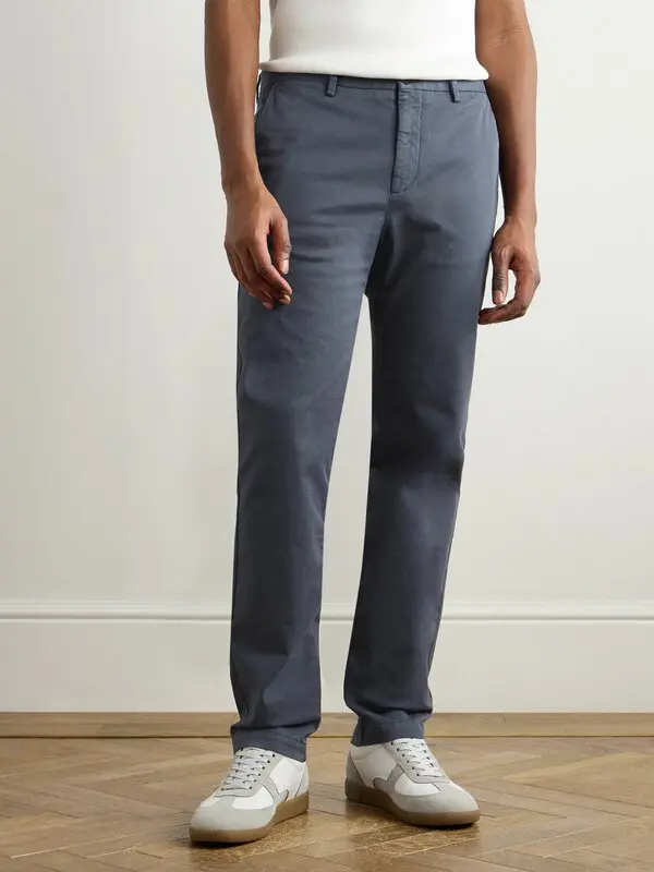 Mr P. Slim-fit Cotton-twill Chinos