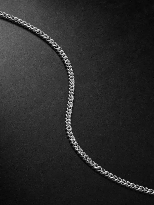 Jacquie Aiche Sterling Curb Chain Necklace
