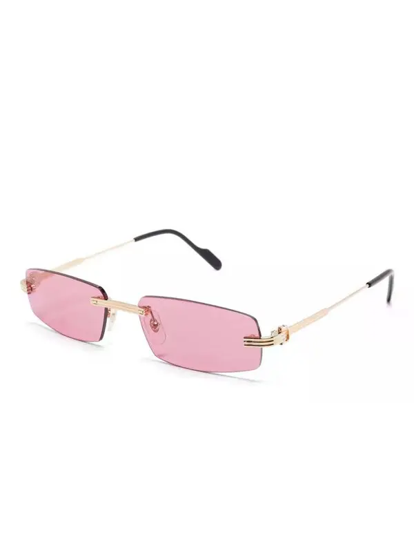 CARTIER Rectangle-frame Sunglasses