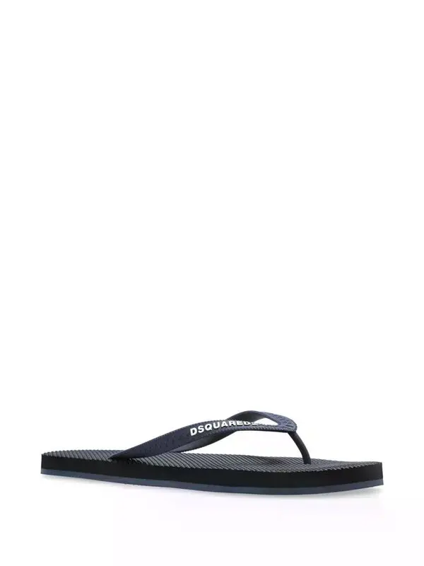 Dsquared2 Logo-embossed Flip Flops - Blue