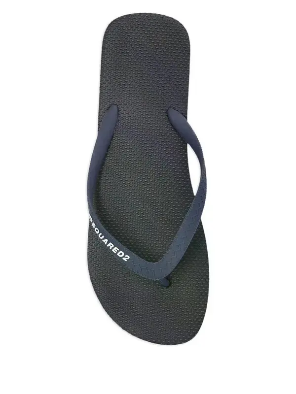 Dsquared2 Logo-embossed Flip Flops - Blue