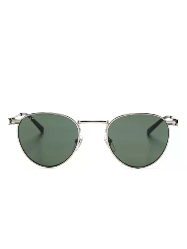 Gucci Oval-frame Sunglasses - Silver