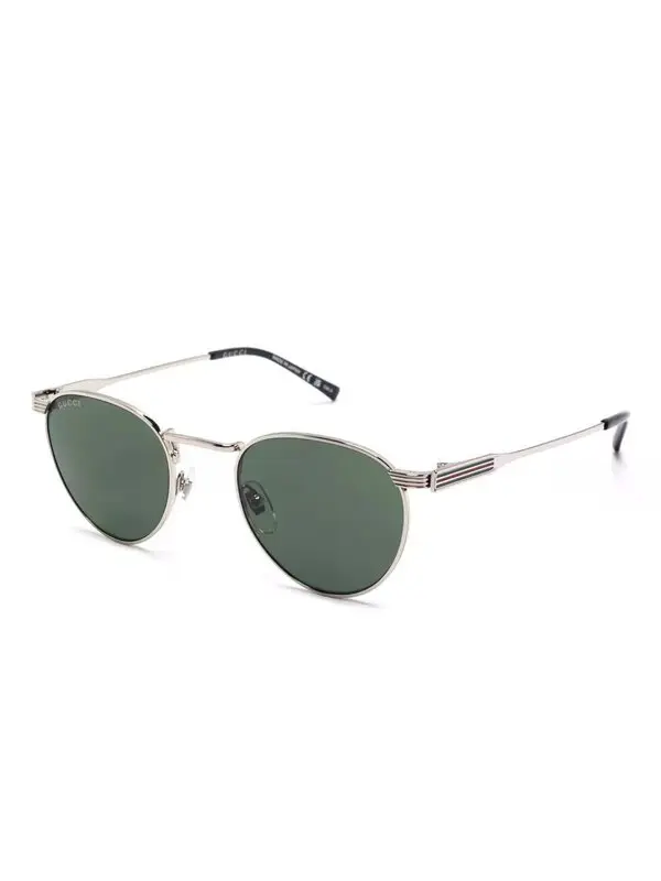 Gucci Oval-frame Sunglasses - Silver
