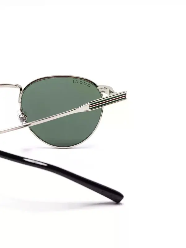 Gucci Oval-frame Sunglasses - Silver