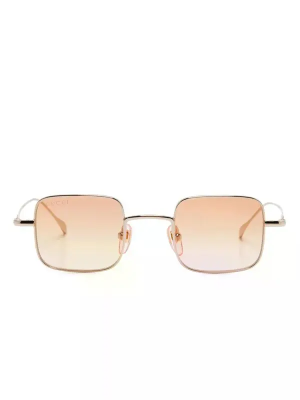 Gucci Square Frame Sunglasses - Gold