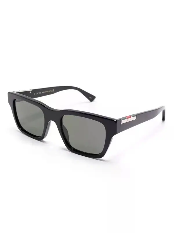 Gucci Rectangular-frame Sunglasses - Black