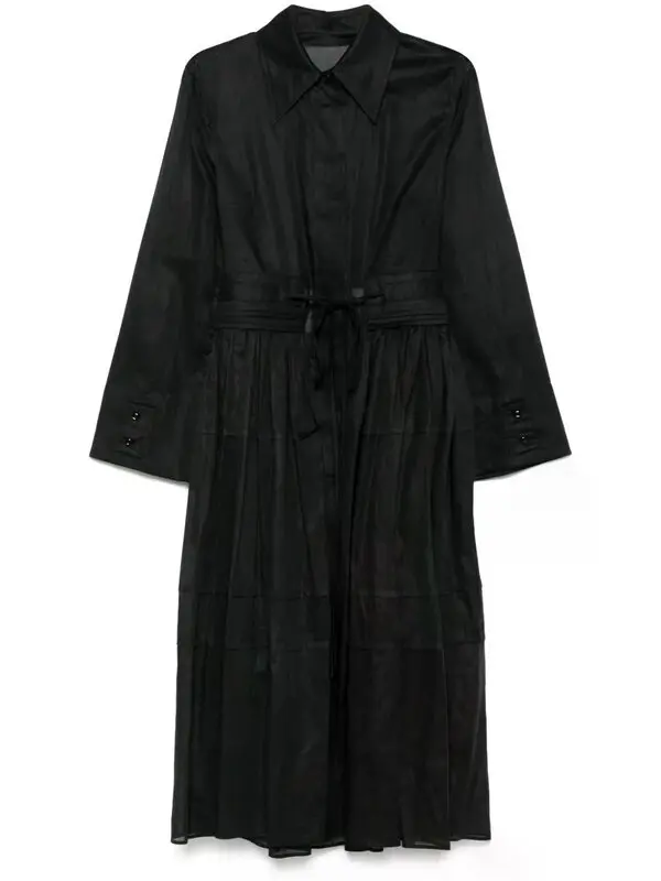 JIL SANDER Cotton Midi Slip Dress - Black