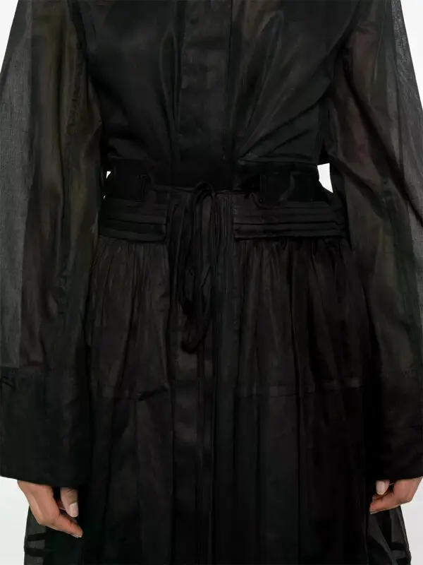 JIL SANDER Cotton Midi Slip Dress - Black