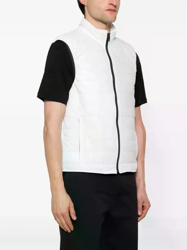 FAY Quilted Gilet - White