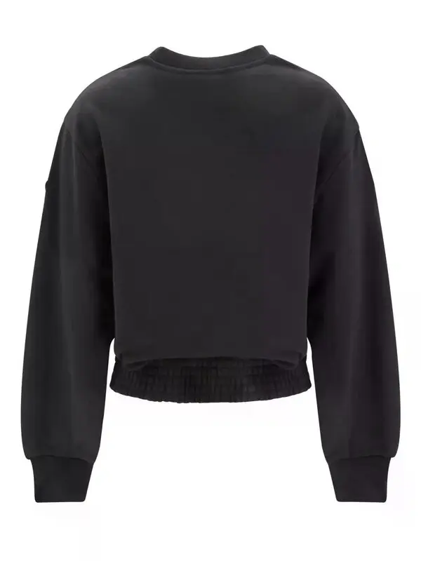 Moncler Pleated Cotton Sweatshirt - Black