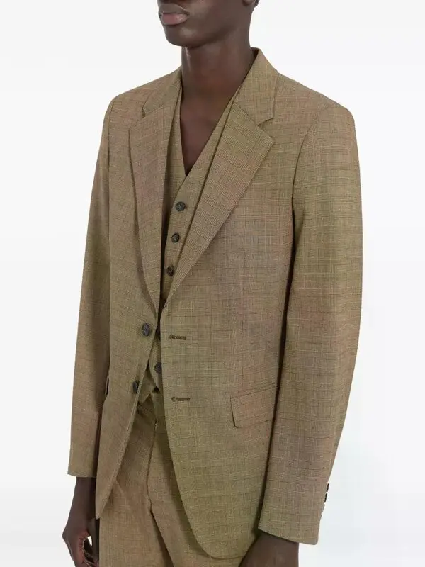 MAISON MARGIELA Tartan-pattern Blazer - Brown
