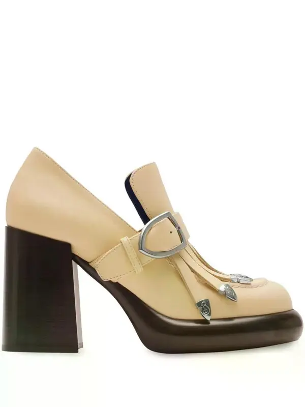 Burberry 95mm Tasseled High-heel Loafers