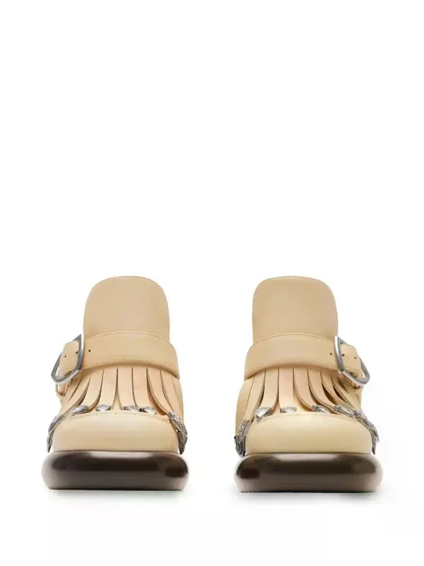 Burberry 95mm Tasseled High-heel Loafers