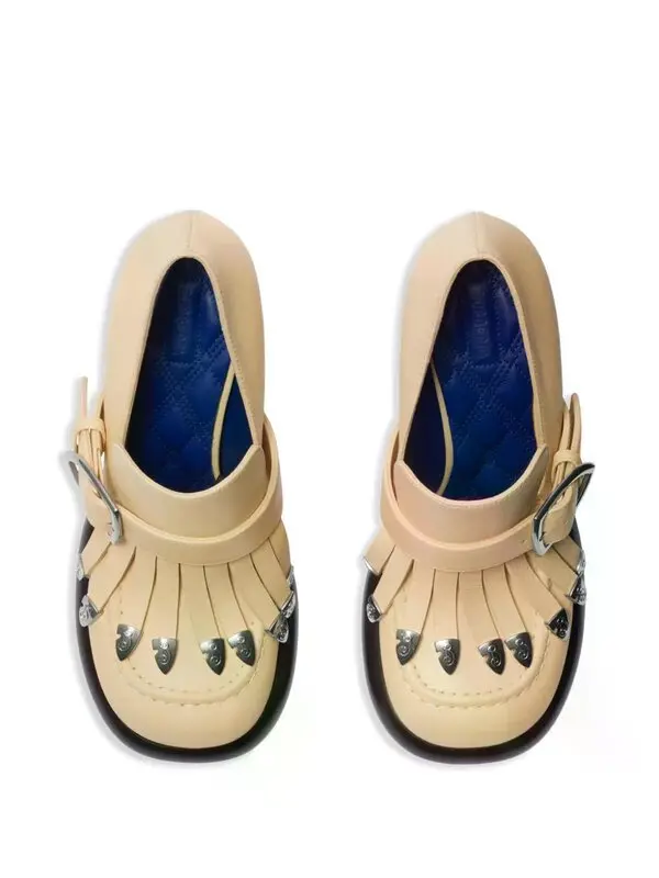 Burberry 95mm Tasseled High-heel Loafers