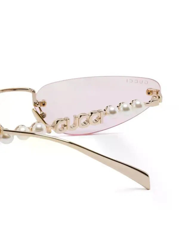 Gucci Rimless Sunglasses - Gold