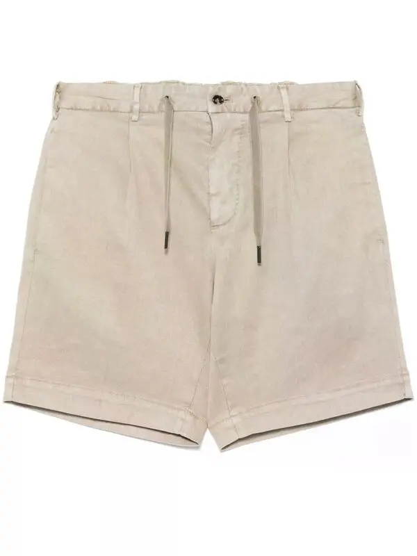 DELL'OGLIO Pleat-detail Shorts