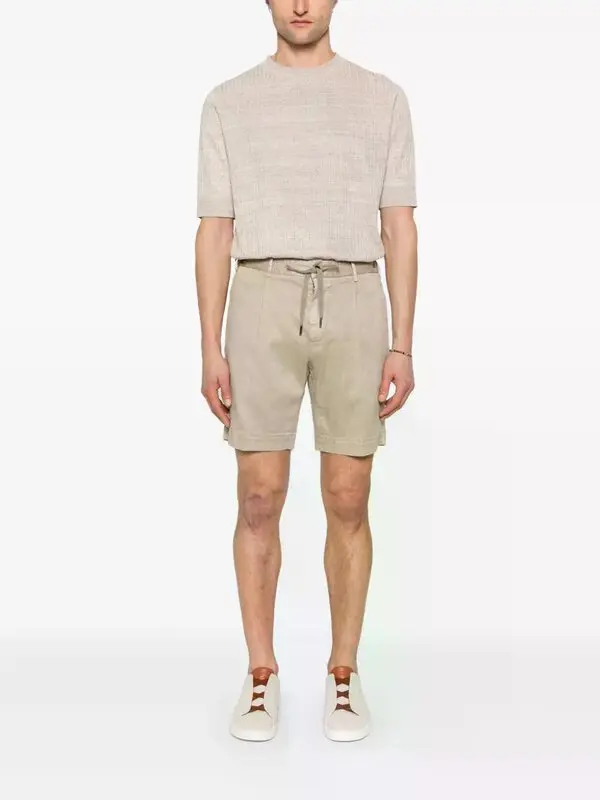 DELL'OGLIO Pleat-detail Shorts