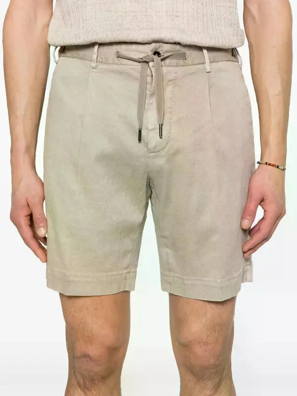 DELL'OGLIO Pleat-detail Shorts