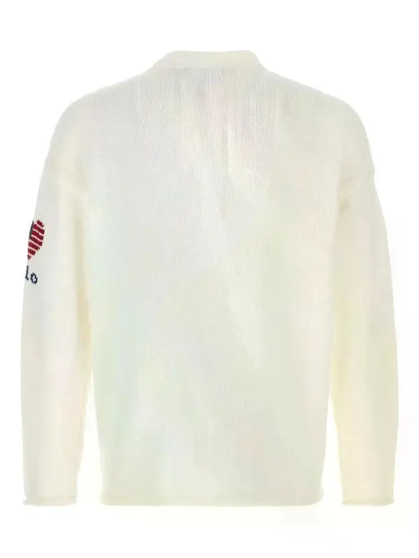 Ralph Lauren Flag Sweater - White