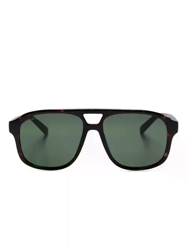 Gucci Pilot-frame Sunglasses - Brown