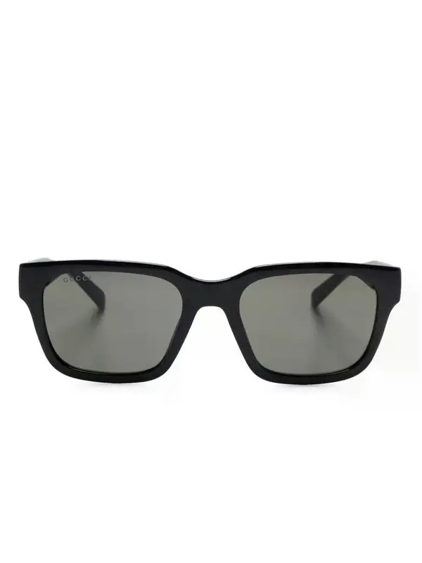 Gucci Rectangle-frame Sunglasses - Black