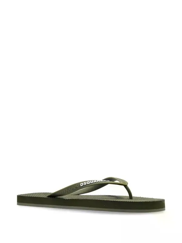 Dsquared2 Logo-embossed Flip Flops - Green