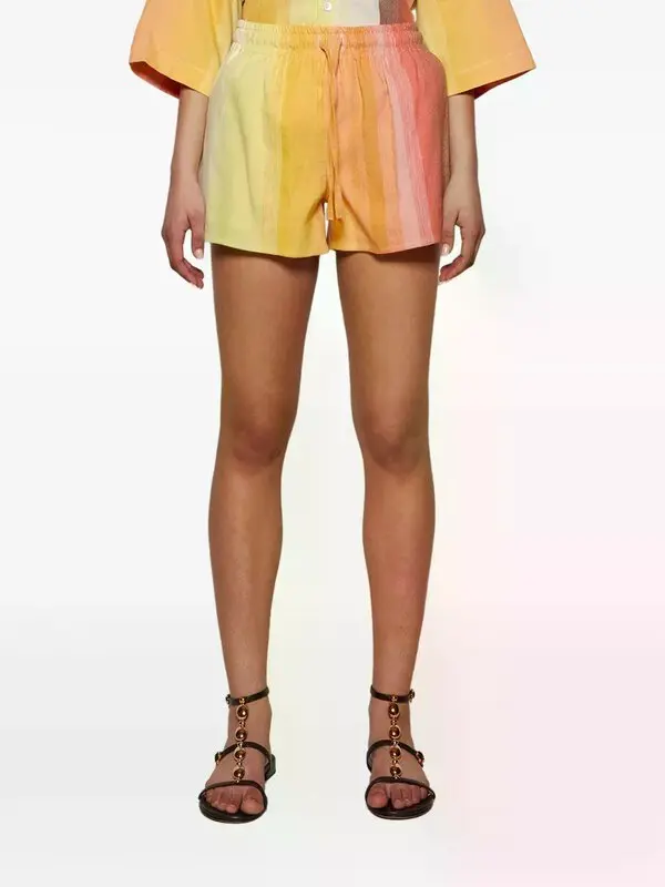 MARRAKSHI LIFE High-waisted Short Shorts - Orange