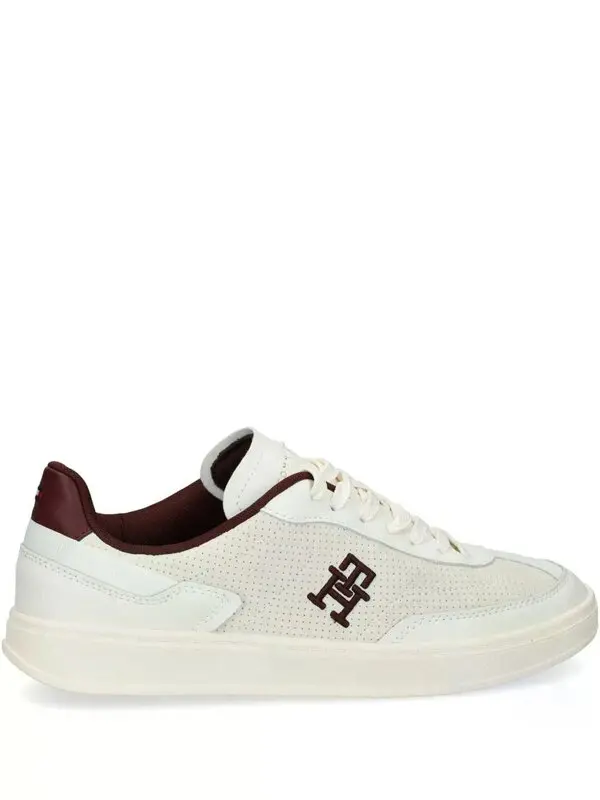 Tommy Hilfiger Monogram Color-blocked Sneakers - White