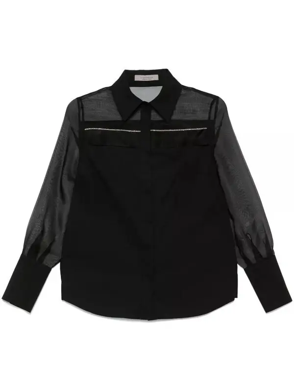 D.exterior Bead-embellished Shirt