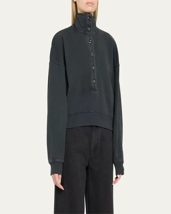 Citizens Of Humanity Mirelle Buttoned Pullover - Charcoal