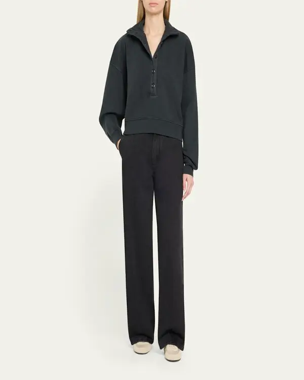 Citizens Of Humanity Mirelle Buttoned Pullover - Charcoal