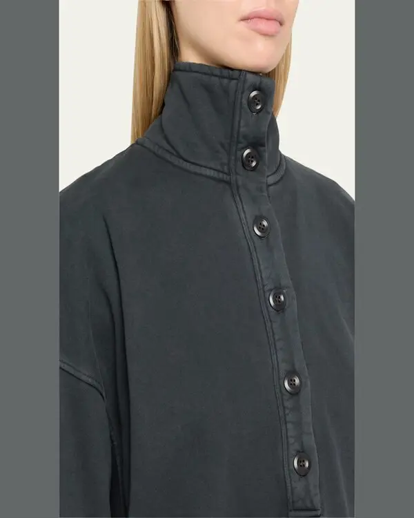 Citizens Of Humanity Mirelle Buttoned Pullover - Charcoal