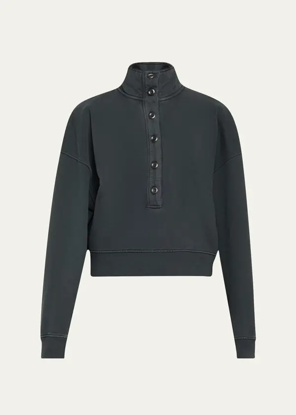 Citizens Of Humanity Mirelle Buttoned Pullover - Charcoal