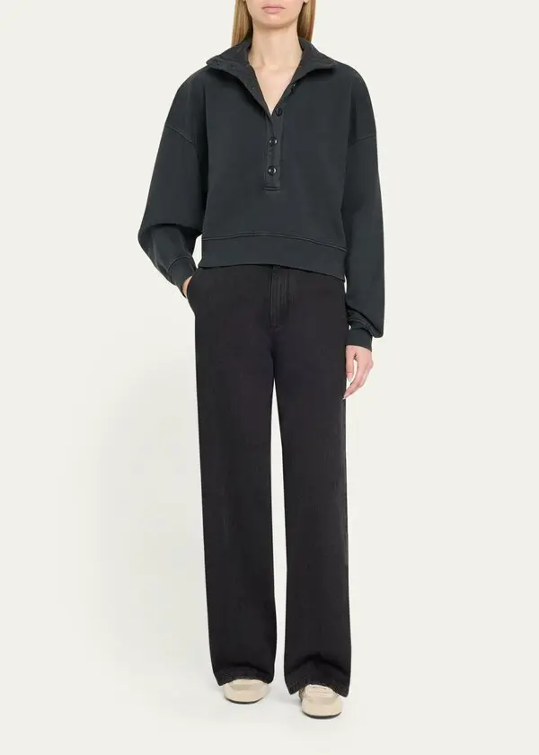 Citizens Of Humanity Mirelle Buttoned Pullover - Charcoal