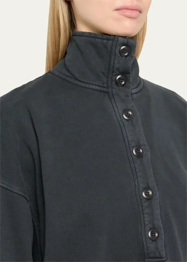 Citizens Of Humanity Mirelle Buttoned Pullover - Charcoal