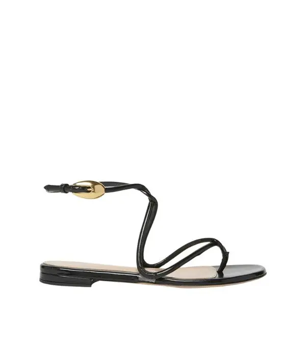GIANVITO ROSSI Napa Leather Twisted-strap Sandals