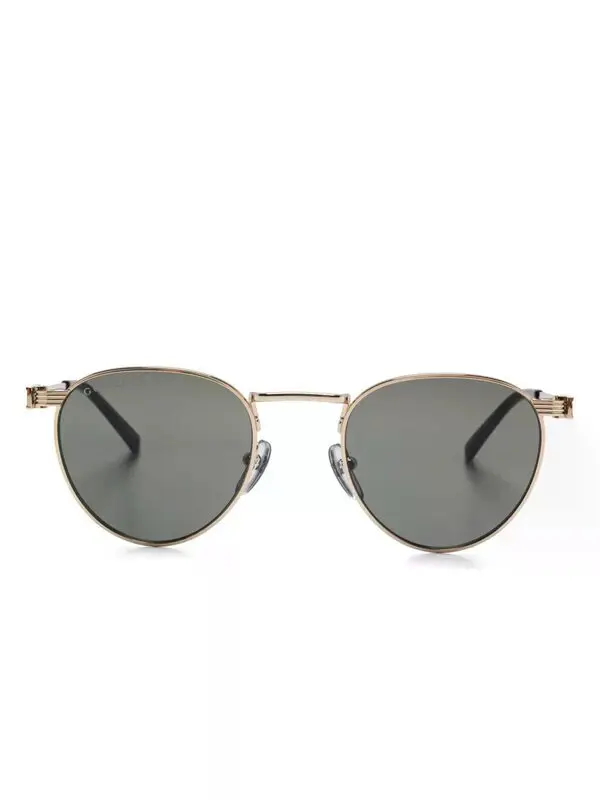 Gucci Oval-frame Sunglasses - Gold