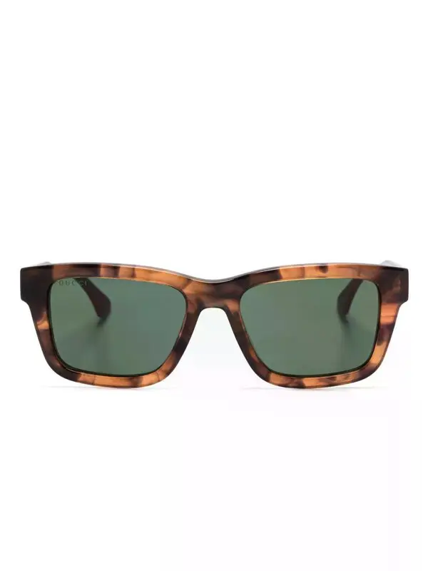 Gucci Square-frame Sunglasses - Brown